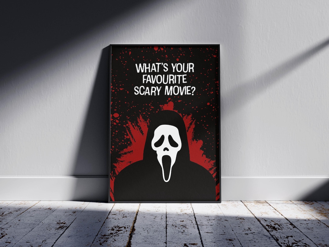 What's Your Favourite Scary Movie? Scream Ghostface Poster | Horror ...