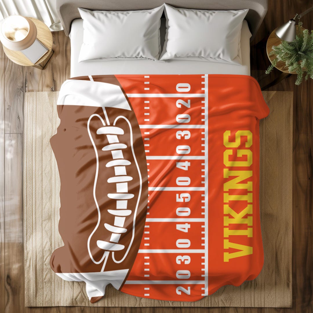 Custom Football Stadium Blanket: Personalized Velveteen Fleece for ...