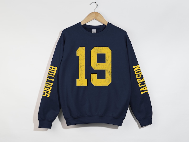 Custom Number Sweatshirt Front and Back, Football Mama Sweater, Sports ...