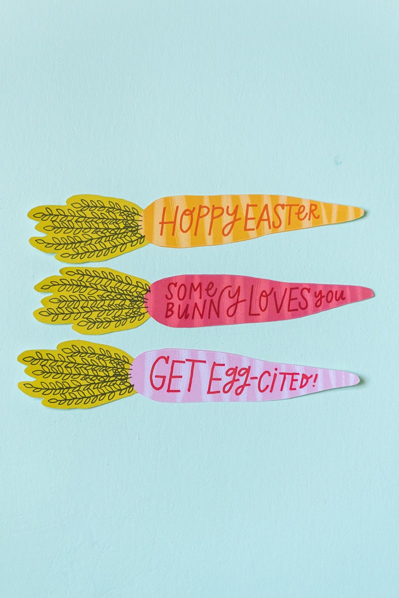 Easter Carrot Tags, PDF Printable - Etsy