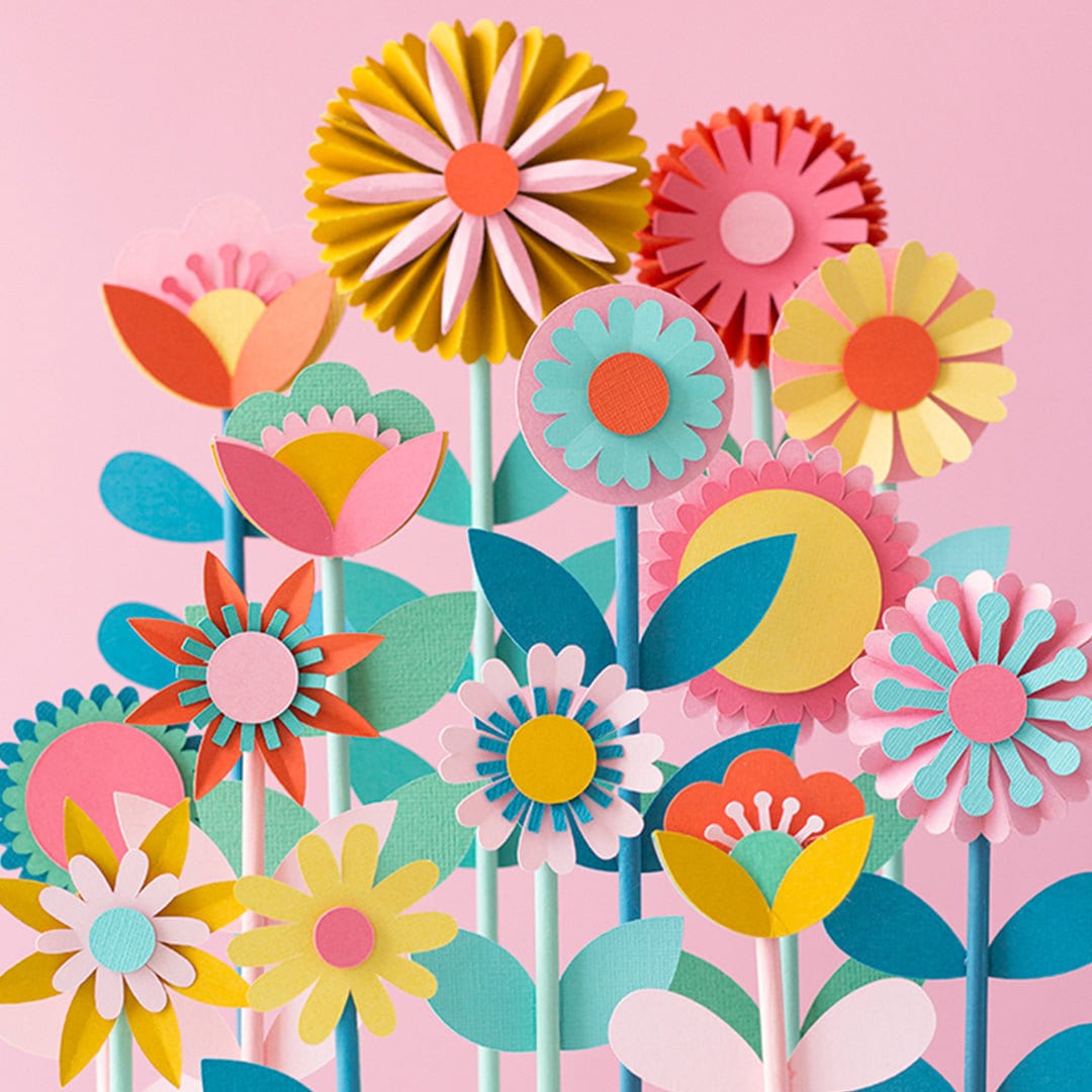 Paper Flower Cake Topper, SVG Template - Etsy