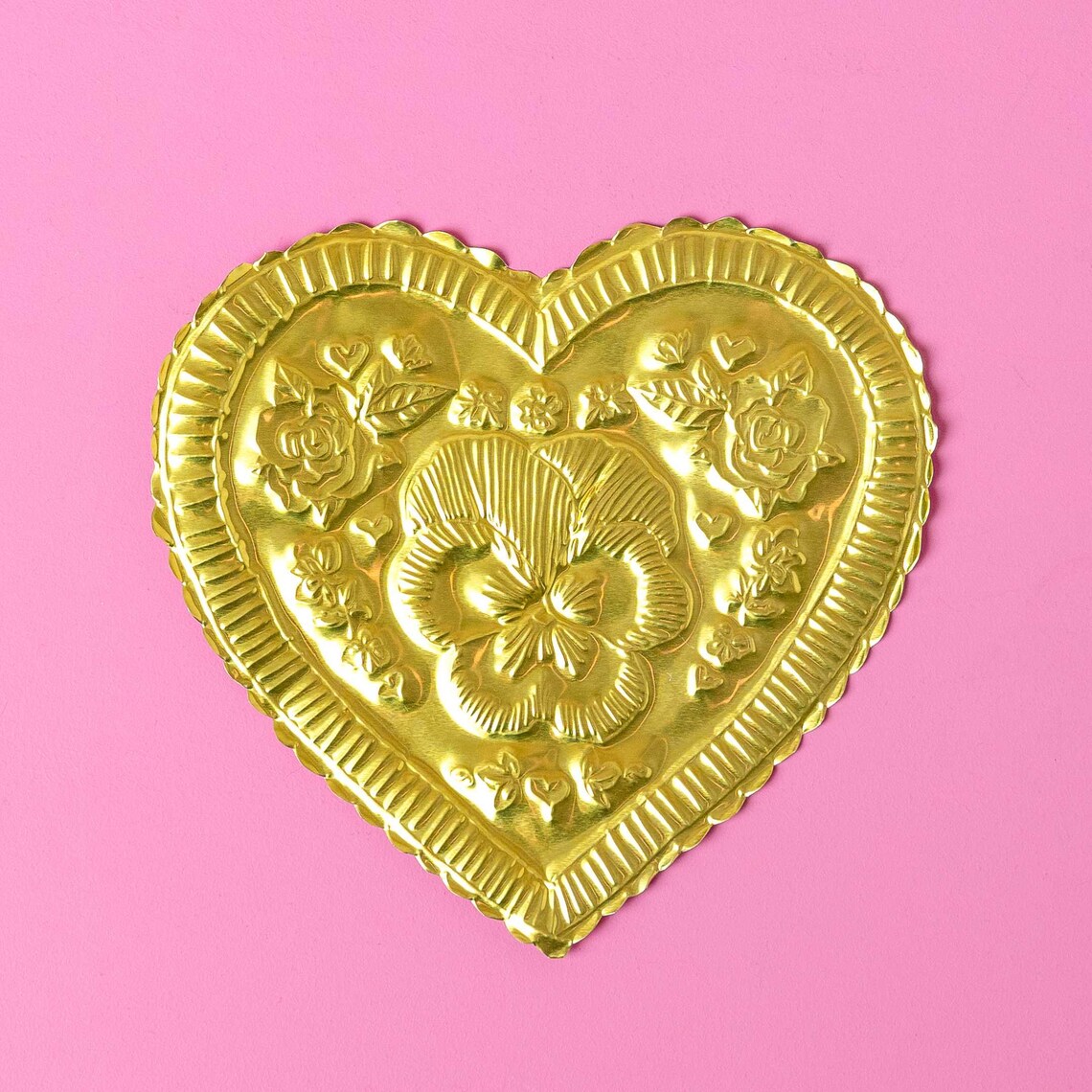 Tin Embossed Hearts, PDF Template - Etsy