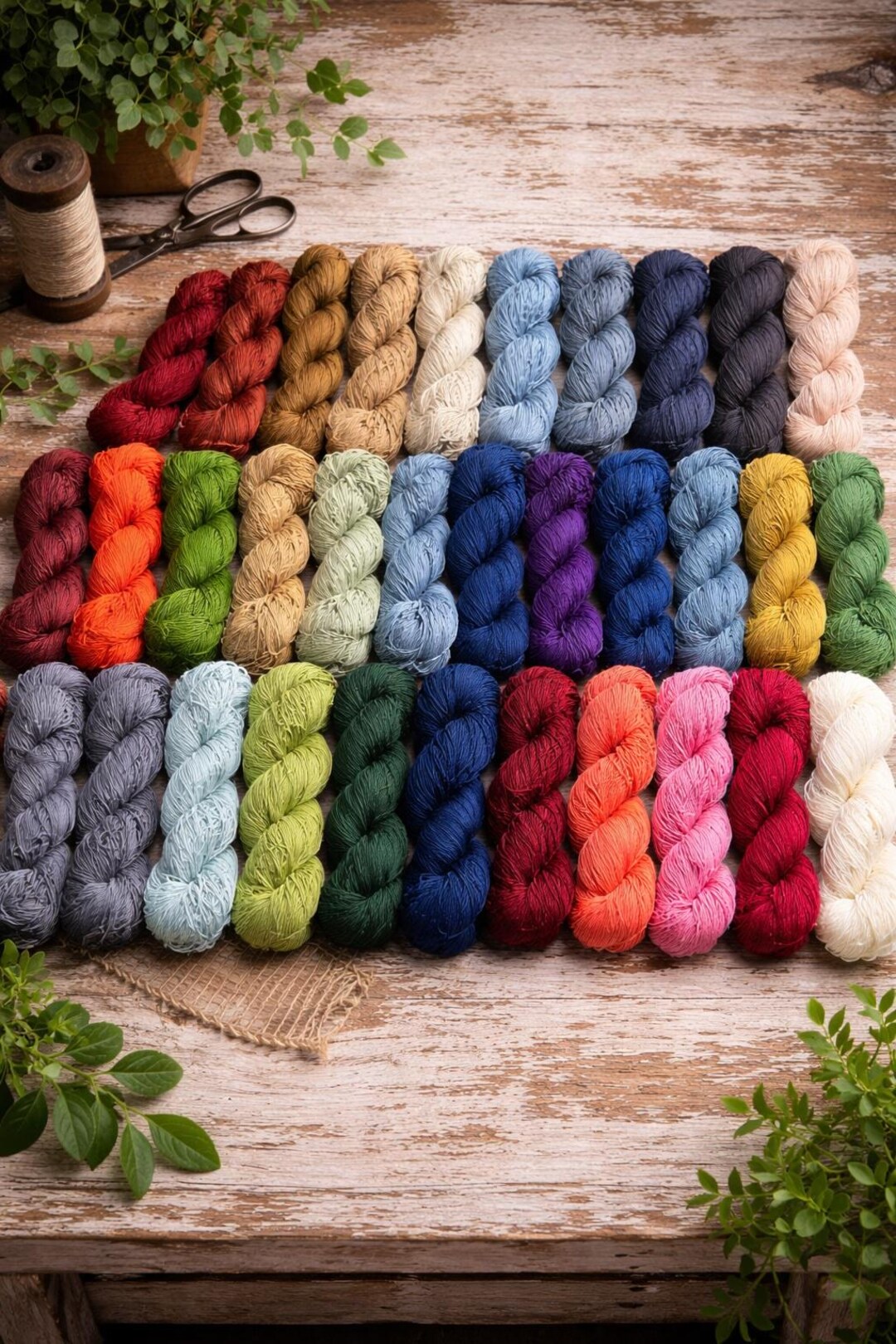 Mercerised & Gassed Cotton Yarn – DK Weight 4 Ply | Smooth Shiny Cotton ...