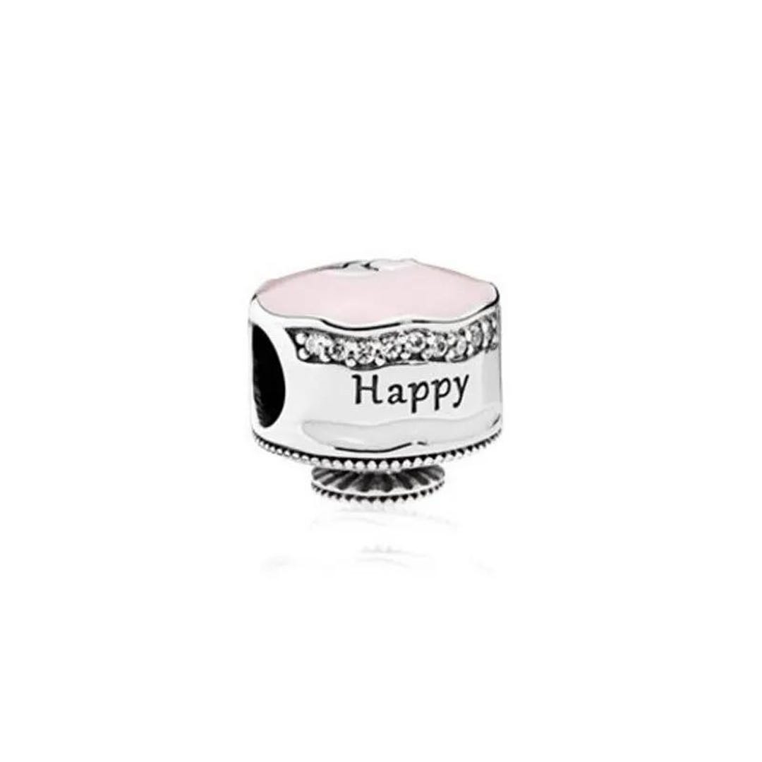 Pandora Pave Happy Birthday Cake Charm S925 Ale Sterling Silver With ...