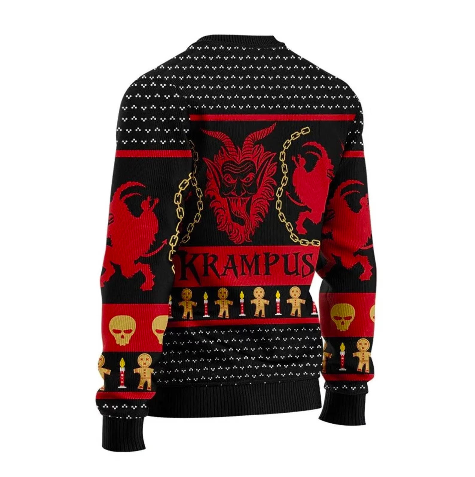 Krampus Ugly Knitted Christmas Sweatshirt, Krampus Xmas Sweater sold by ...