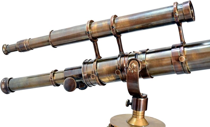 Antique Telescope With Tripod Solid Article Marine Lovers Nautical ...