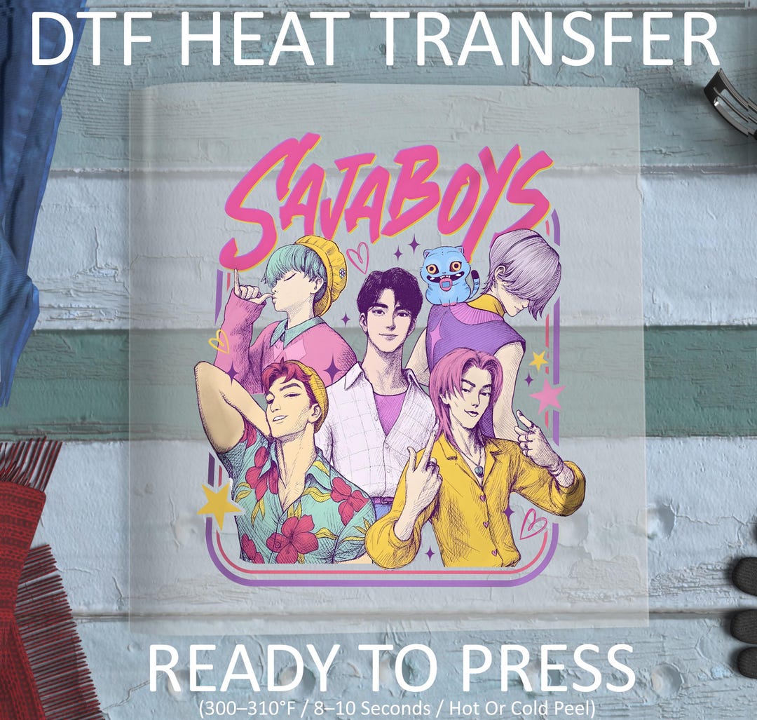 Saja Boys DTF Transfer: Full Color Heat Press Design - Etsy