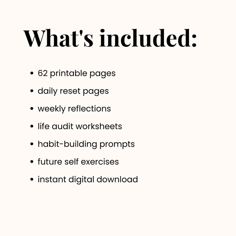 30 Day Life Reset Printable | Wellness Planner PDF | Guided Self ...