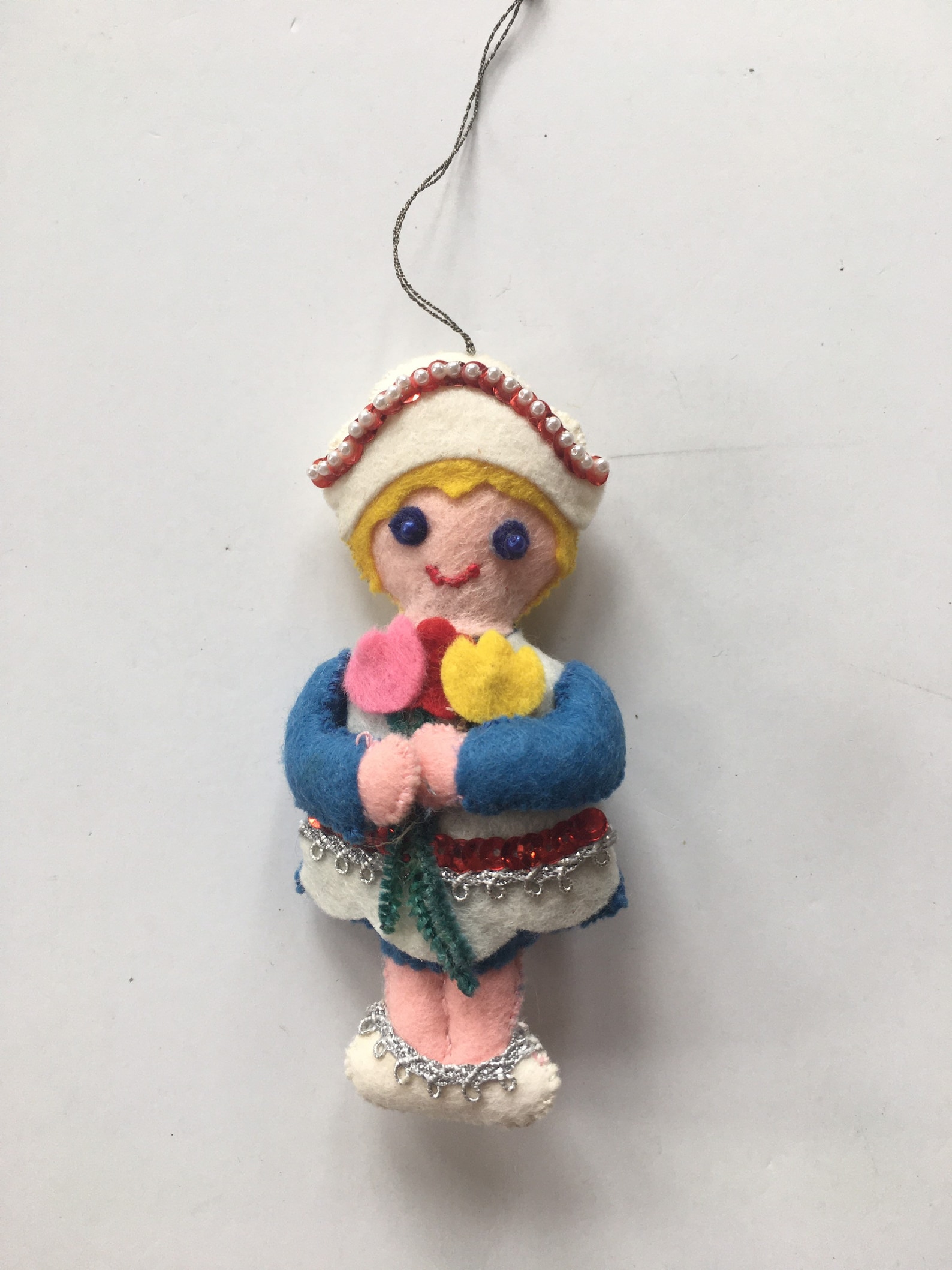 Vintage Doll Little Dutch Girl Hand Made Felt Ornaments - Etsy
