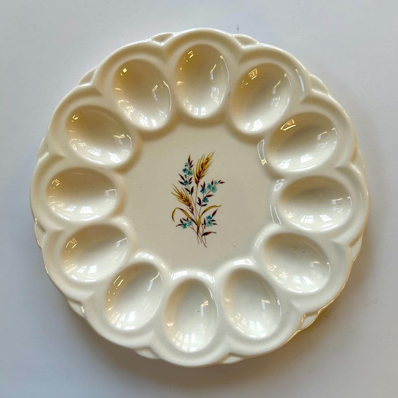 Deviled Egg Plate Vintage - Etsy