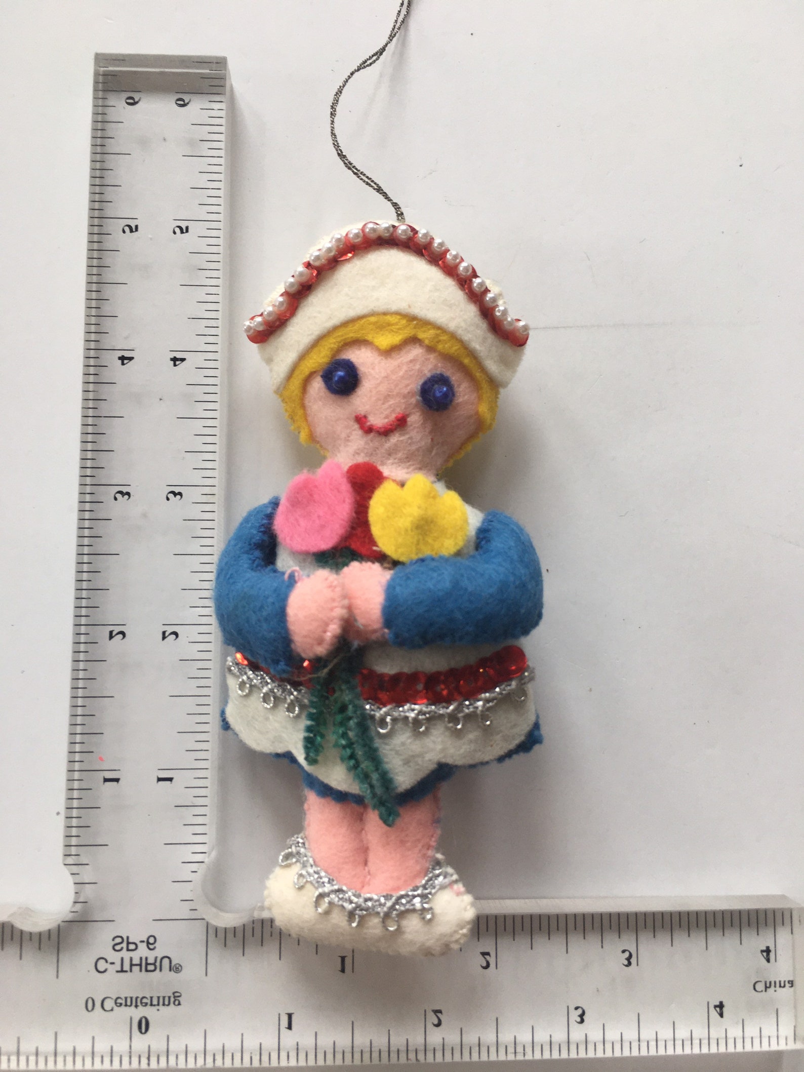 Vintage Doll Little Dutch Girl Hand Made Felt Ornaments - Etsy