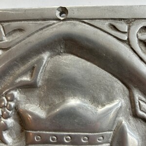 Vintage Viking Metal Plaque Viking Helmet Relief Sign Striking ...
