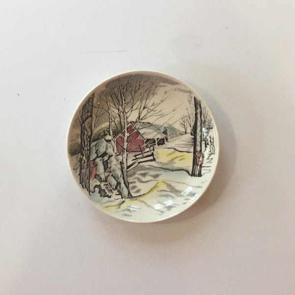 Winter Scene Plate - Etsy