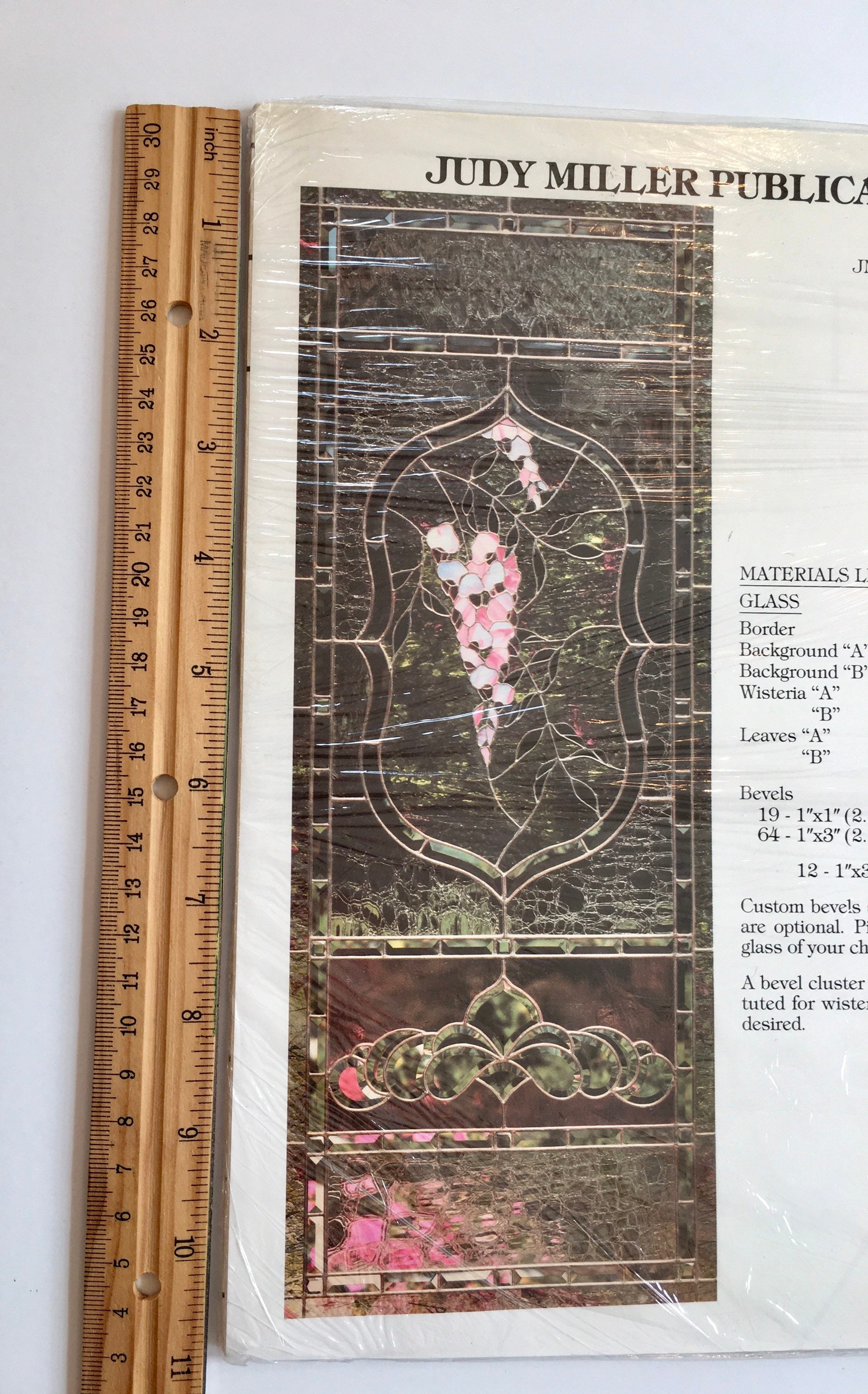 Vintage Judy Miller Large Stain Glass Pattern Template Diy Set of 2 ...