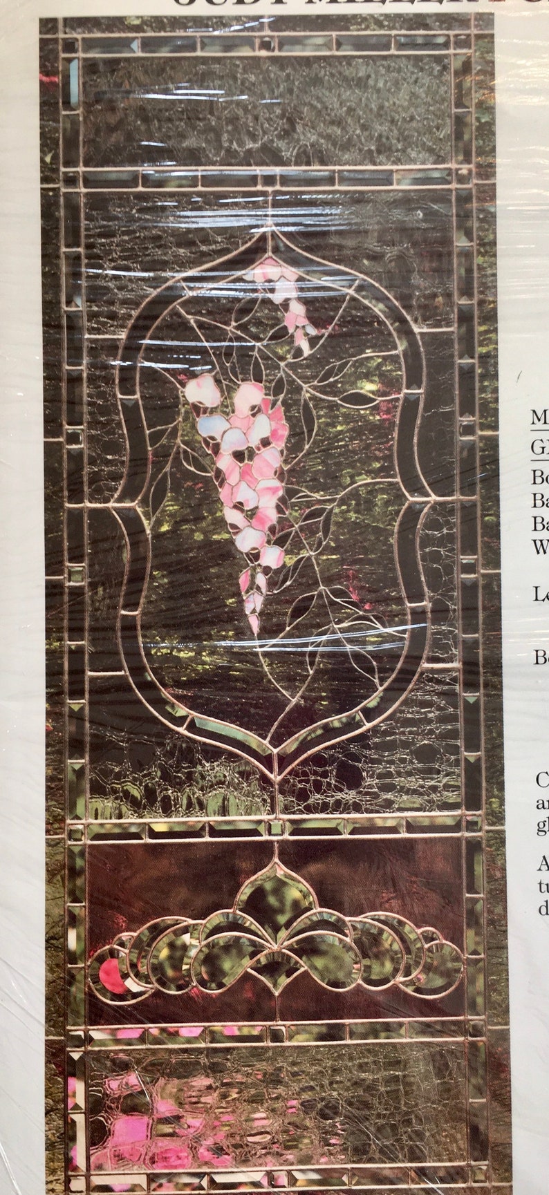 Vintage Judy Miller Large Stain Glass Pattern Template Diy Set of 2 ...