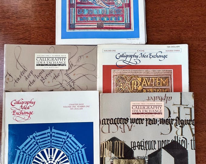 Vintage Calligraphy Idea Exchange Magazines SET of 5 Writing ...