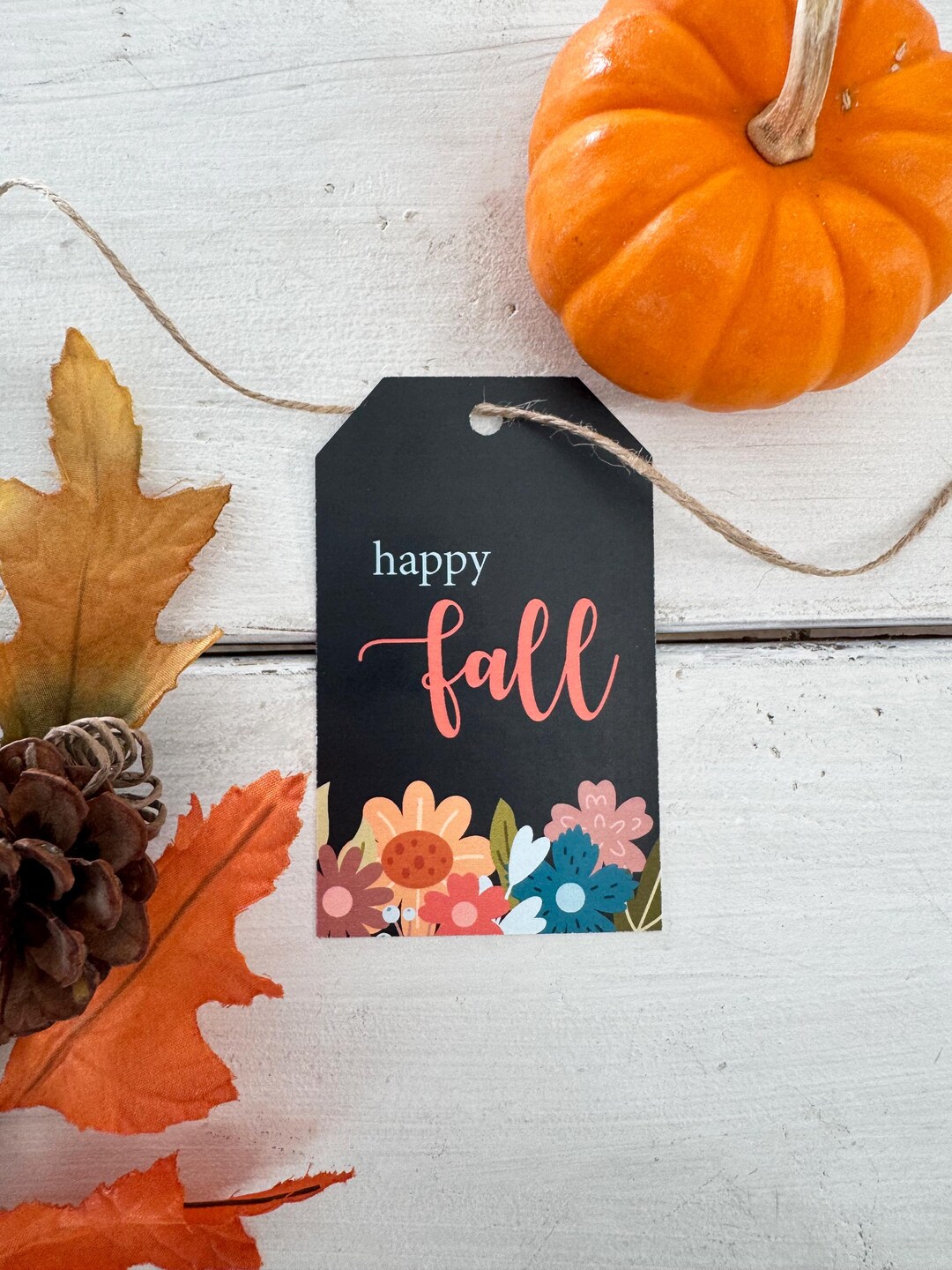 Happy Fall Printable Gift Tag - Etsy