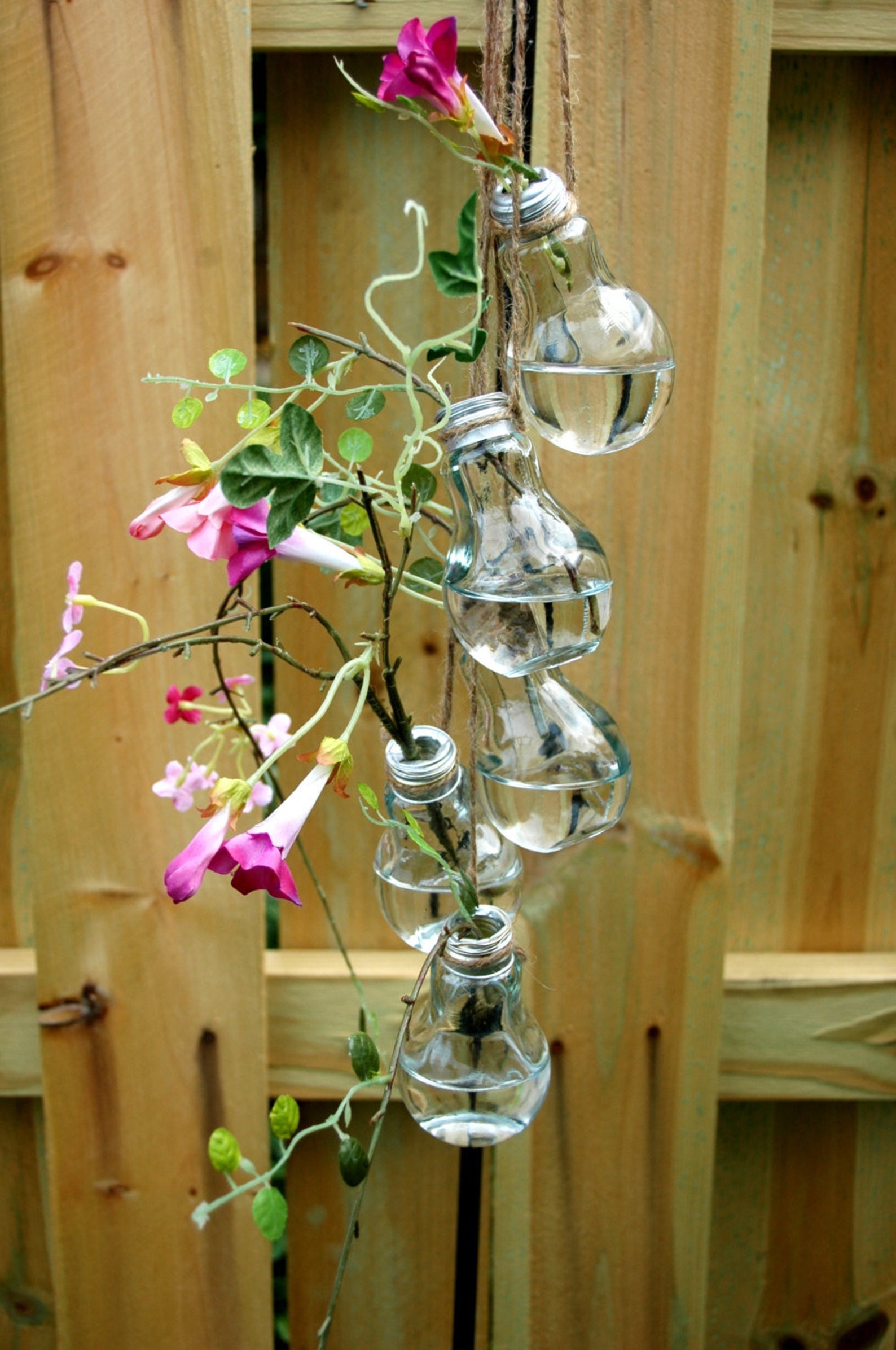 Light bulb decor hanging planter cascading planter rooter | Etsy