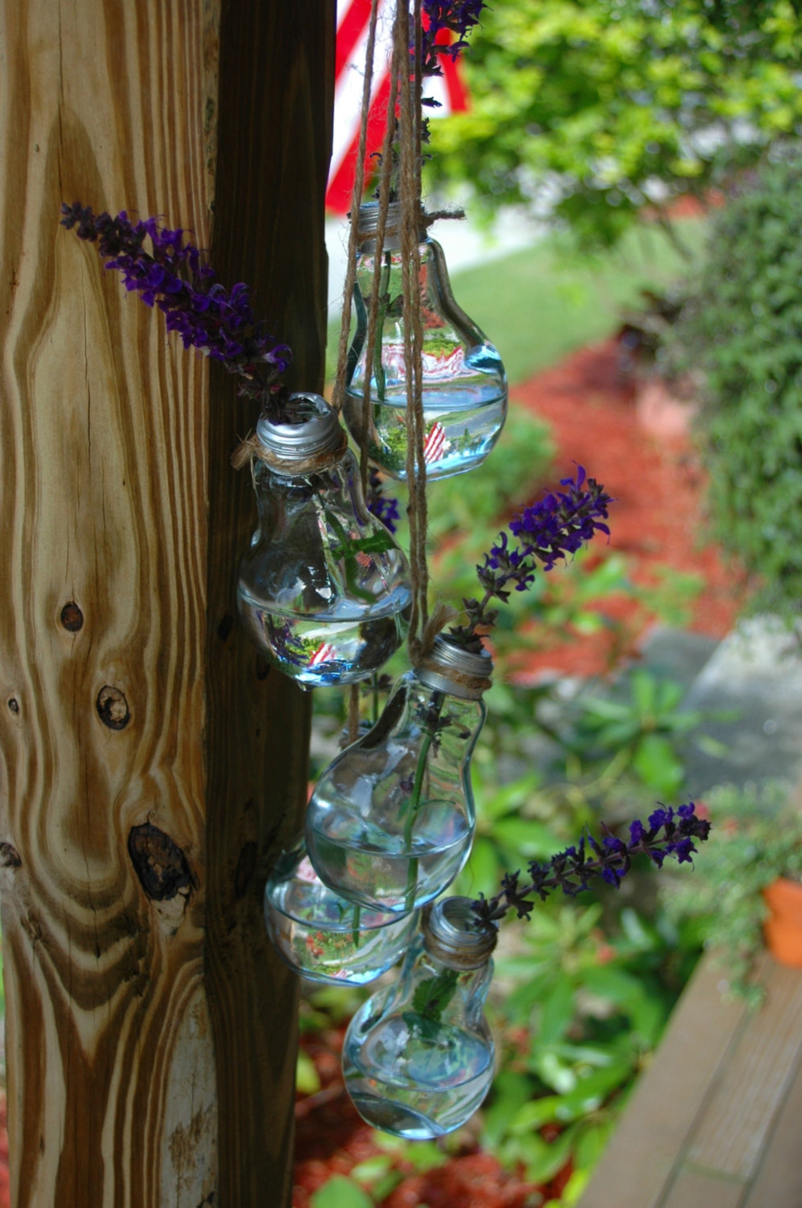 Light bulb decor hanging planter cascading planter rooter | Etsy