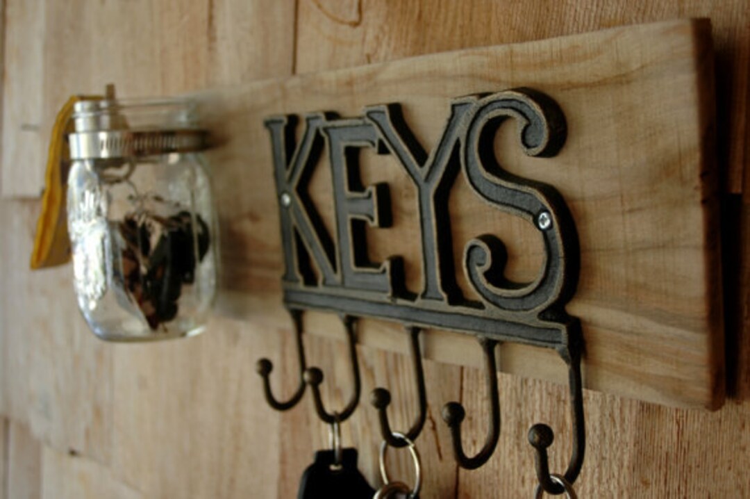 Key Rack, Hooks for Keys, Office Decor, Gift for Bosses, Key Organizer ...