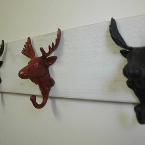 Moose Decor, Coat Rack, Rustic Coat Rack, Gifts for Men, Rustic Cabin ...