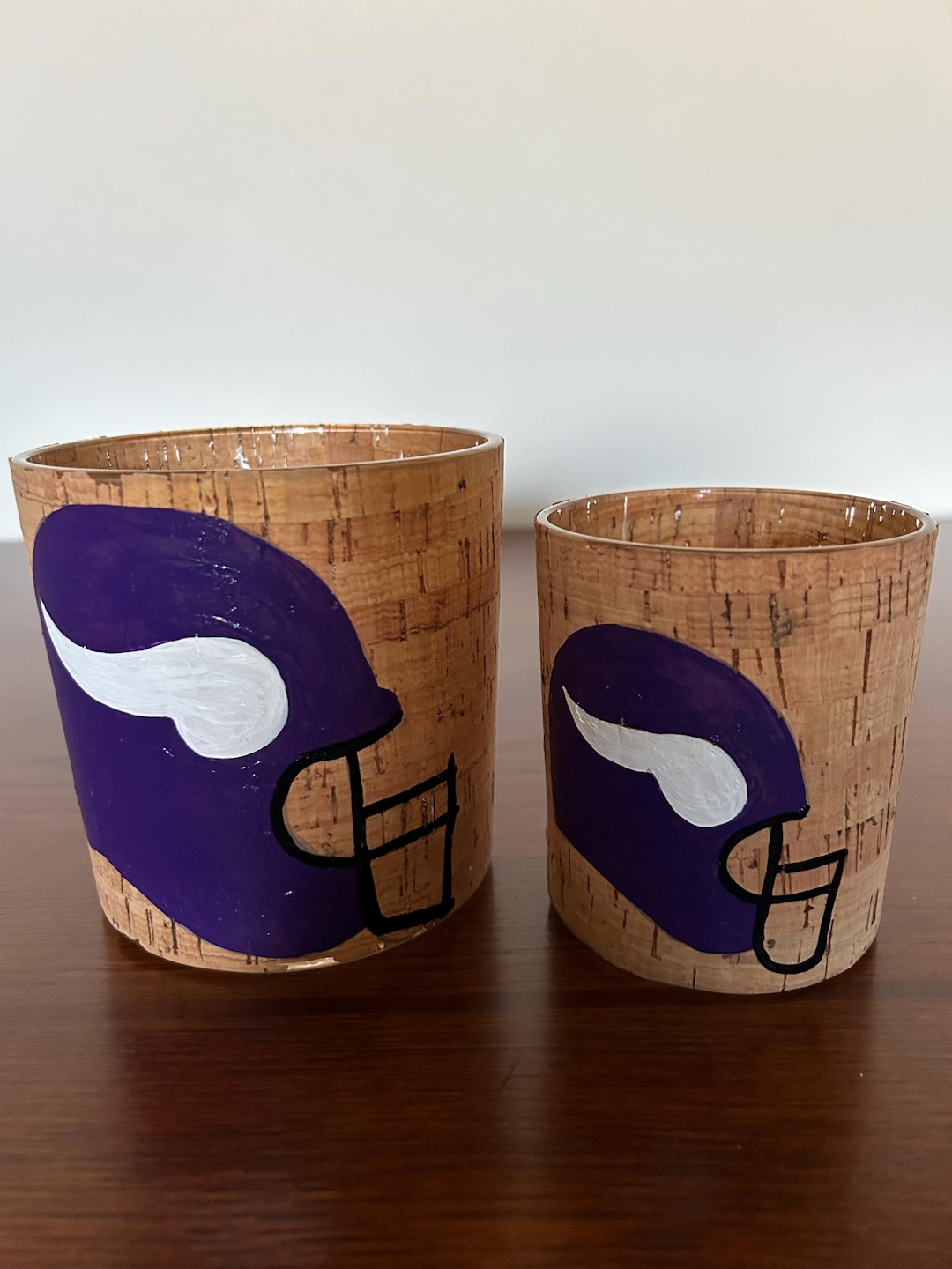 Vikings Cork Candle Holder. Vikings Candy Dish. - Etsy