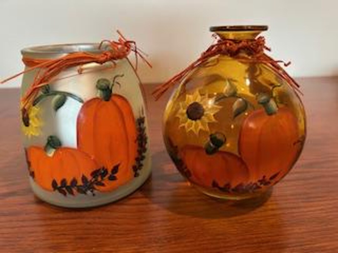 Fall Pumpkin Vase. Sunflower Vase. - Etsy