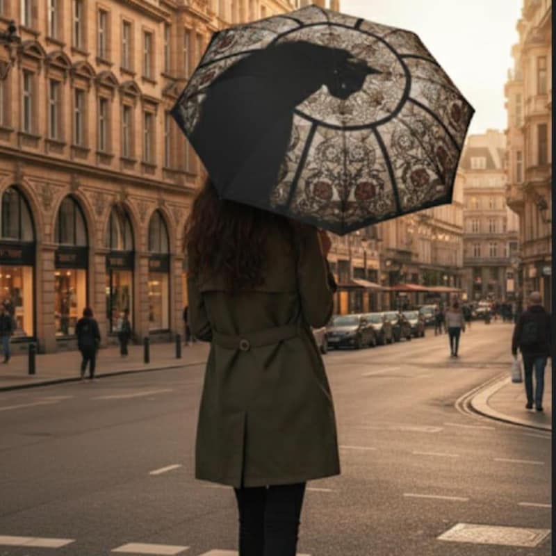 Umbrella Compact Cat - Etsy UK