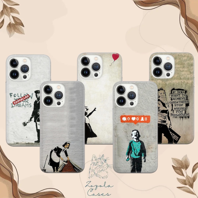 Banksy iPhone Case - Etsy
