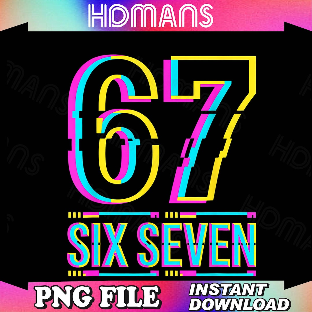 Gen Alpha Six Seven 6 7 Meme Png, Funny Six Seven, Meme Generation ...
