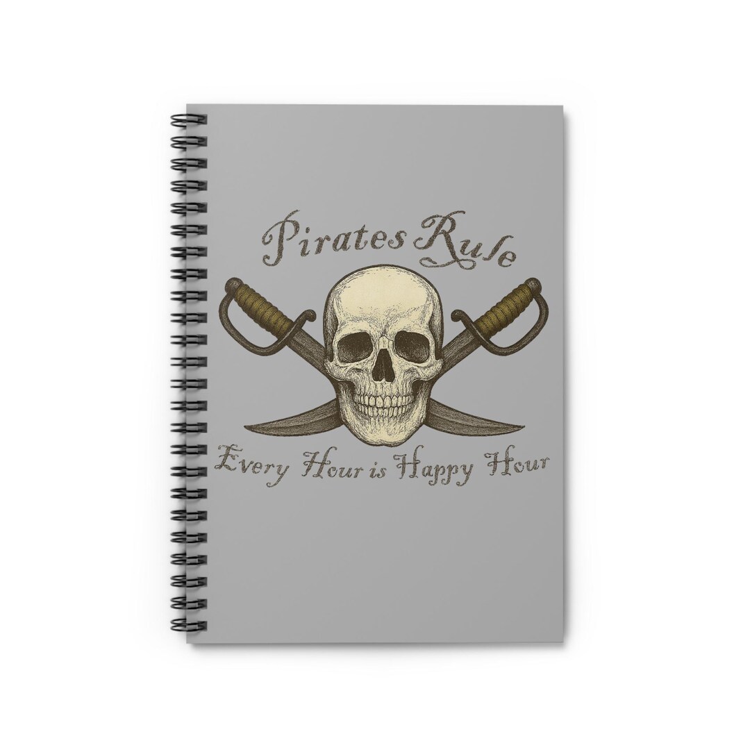 Pirate-themed Spiral Notebook - Perfect for Journaling, Gift for Book ...