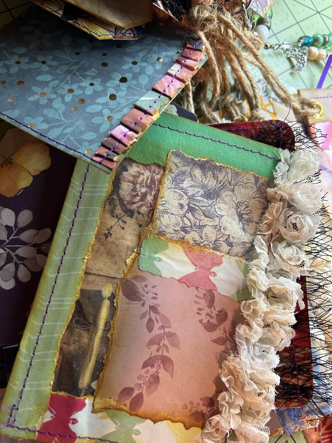 31 Day Tag Junk Journal on Binder Clip - Etsy