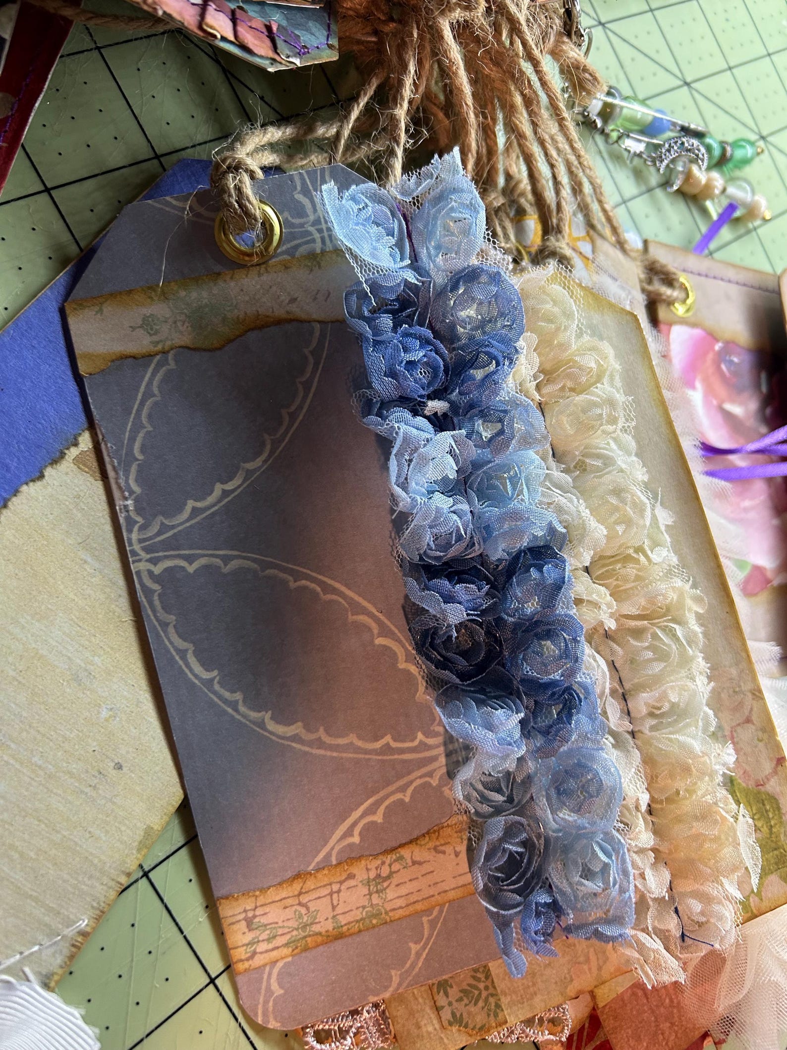 31 Day Tag Junk Journal on Binder Clip - Etsy