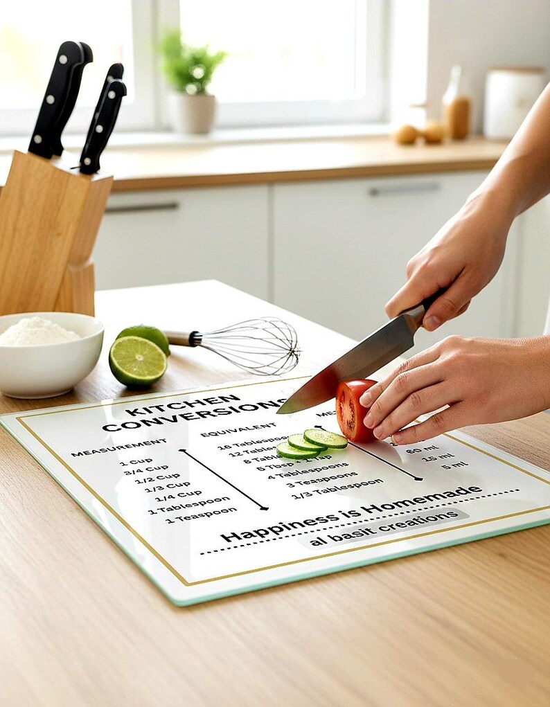 Kitchen Conversion Chart Printable | Cooking Measurements Wall Art ...