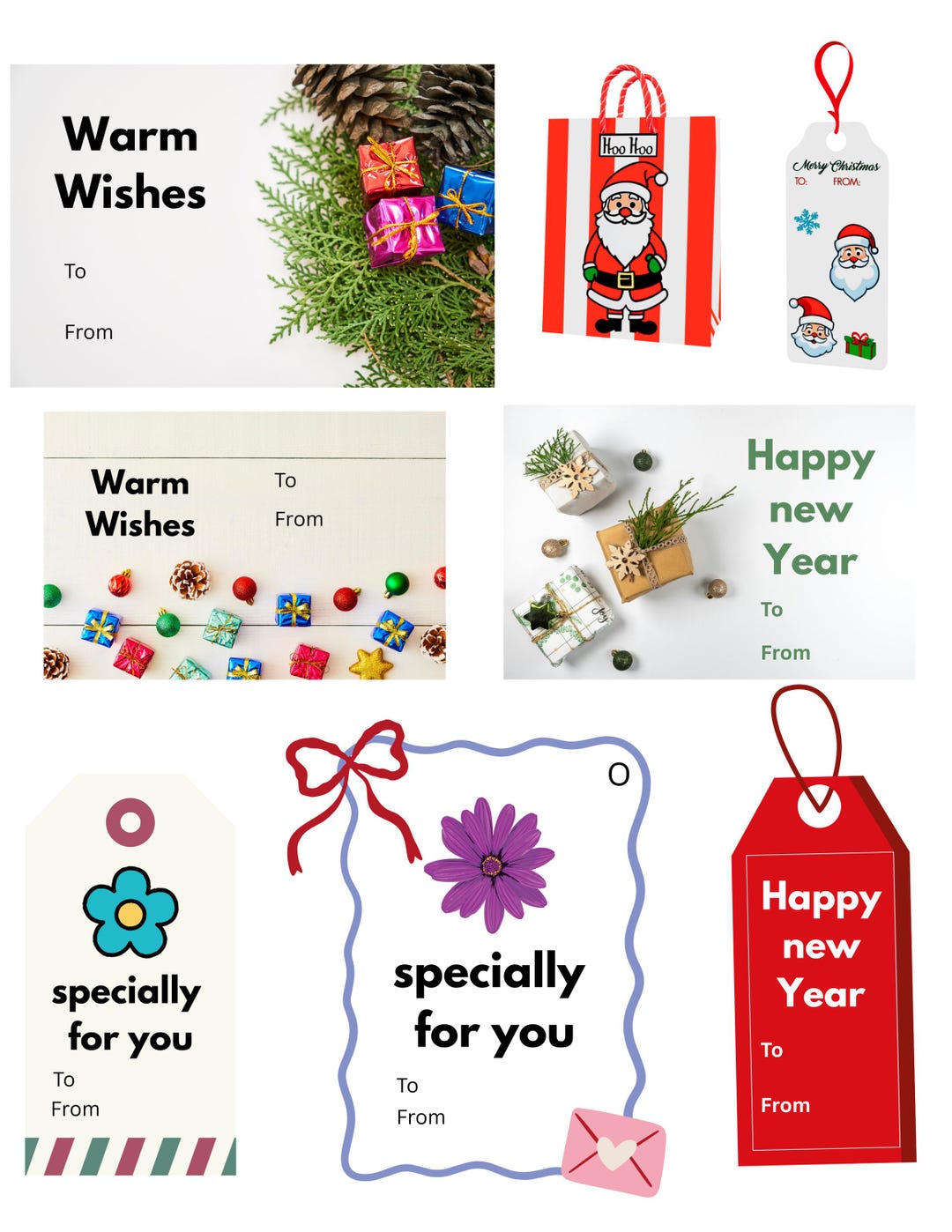 Personalized Gift Tags, Printable, Instant Download - Etsy