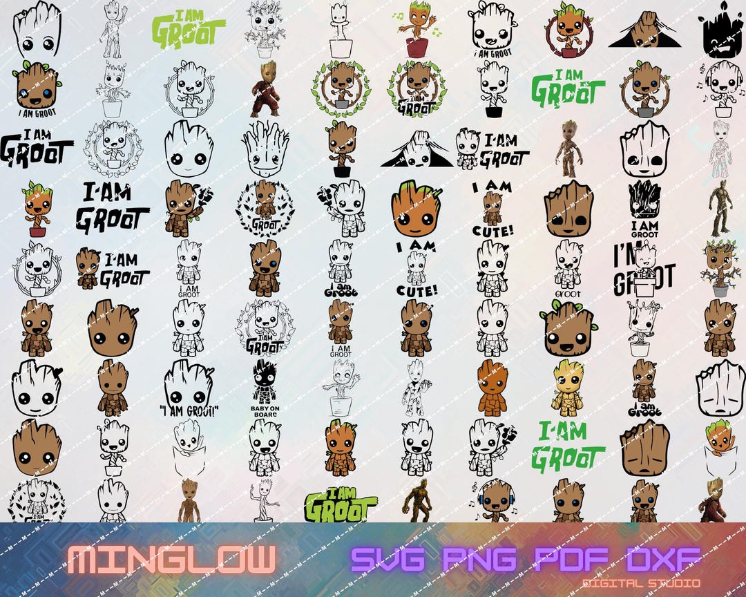 Gro.ot SVG PNG EPS Pdf Files Bundle, Gro.ot Clipart, Gro.ot Cut Files ...