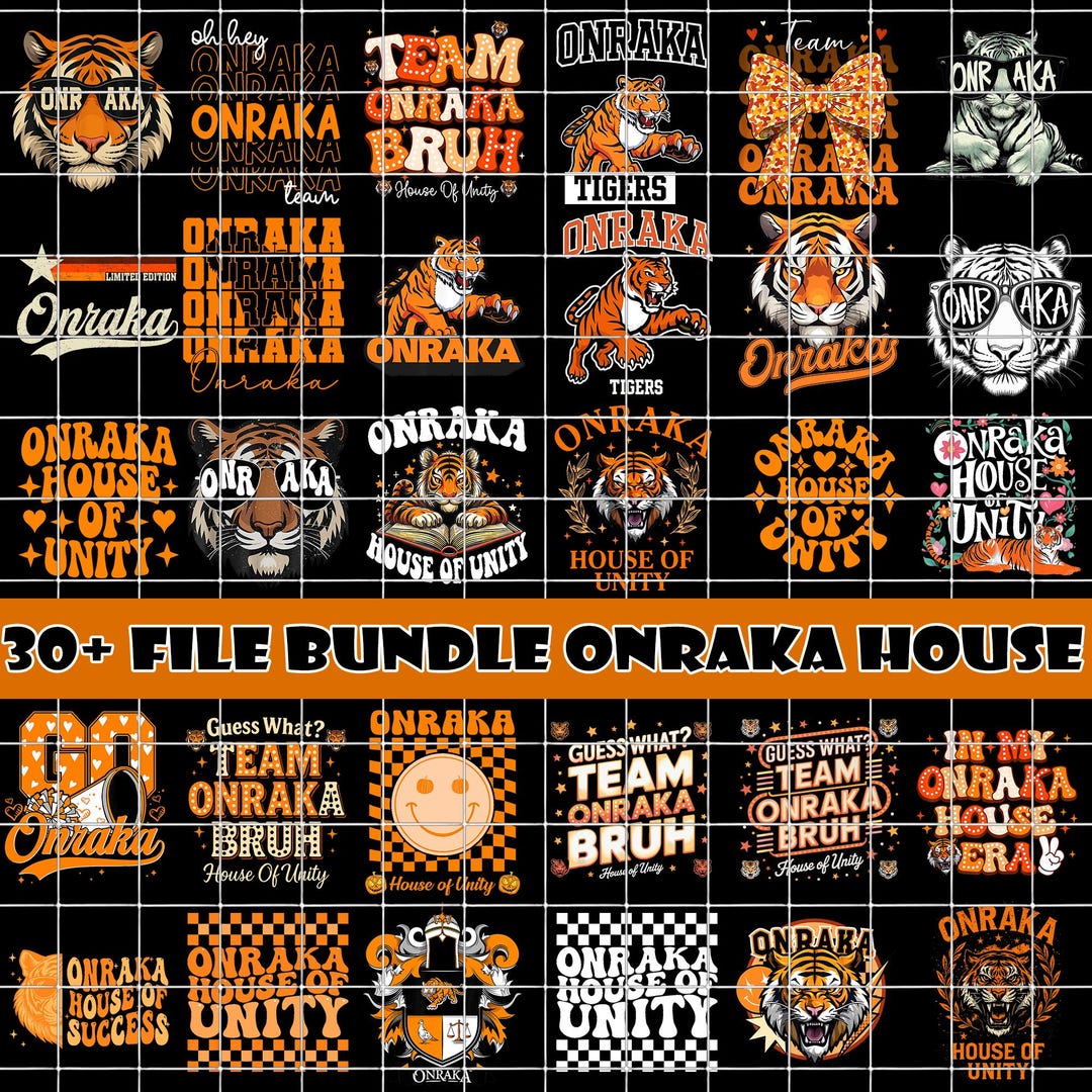 30+ ONRAKA House of Unity Png Bundle, Back to School Png, College ...