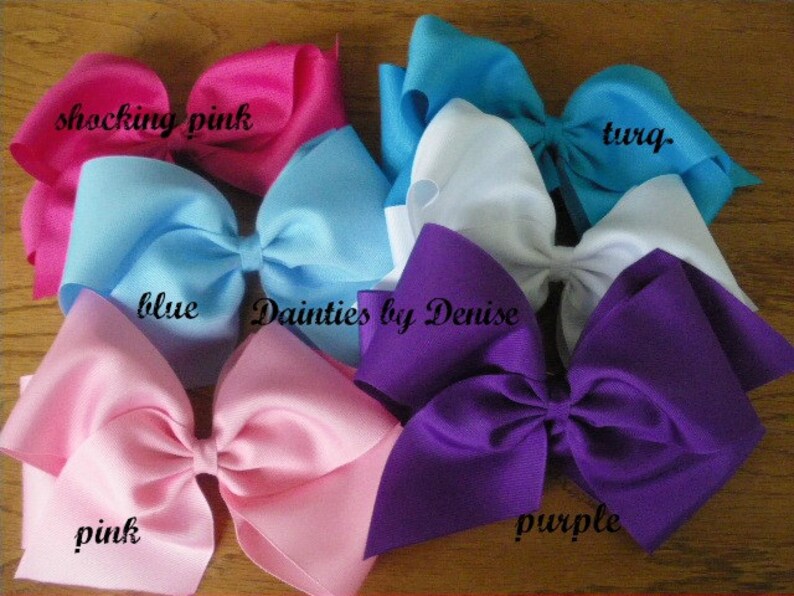 3 Grosgrain Personalized Extra Jumbo 8 Boutique Bows - Etsy