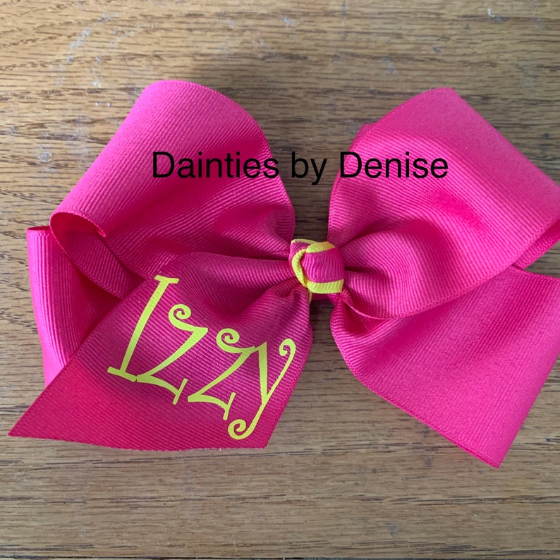 3 Personalized Extra Large Grosgrain Boutique Bows, You Pick the Colors ...
