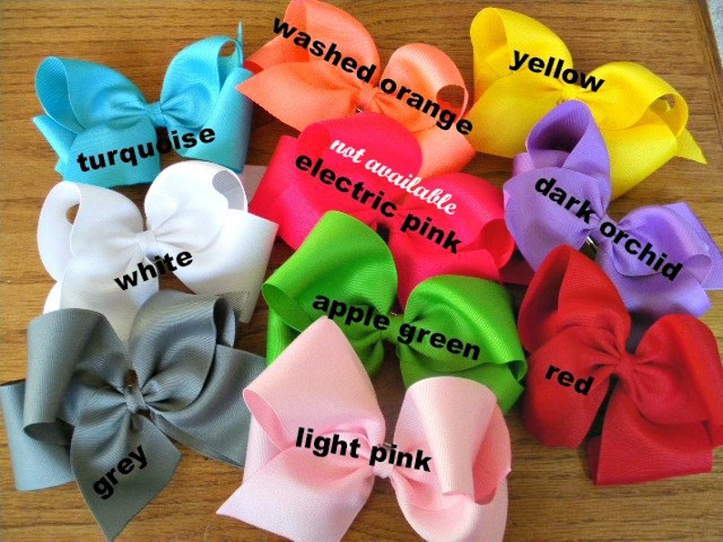15 Extra Large Grosgrain Boutique Bows You Pick the Colors - Etsy