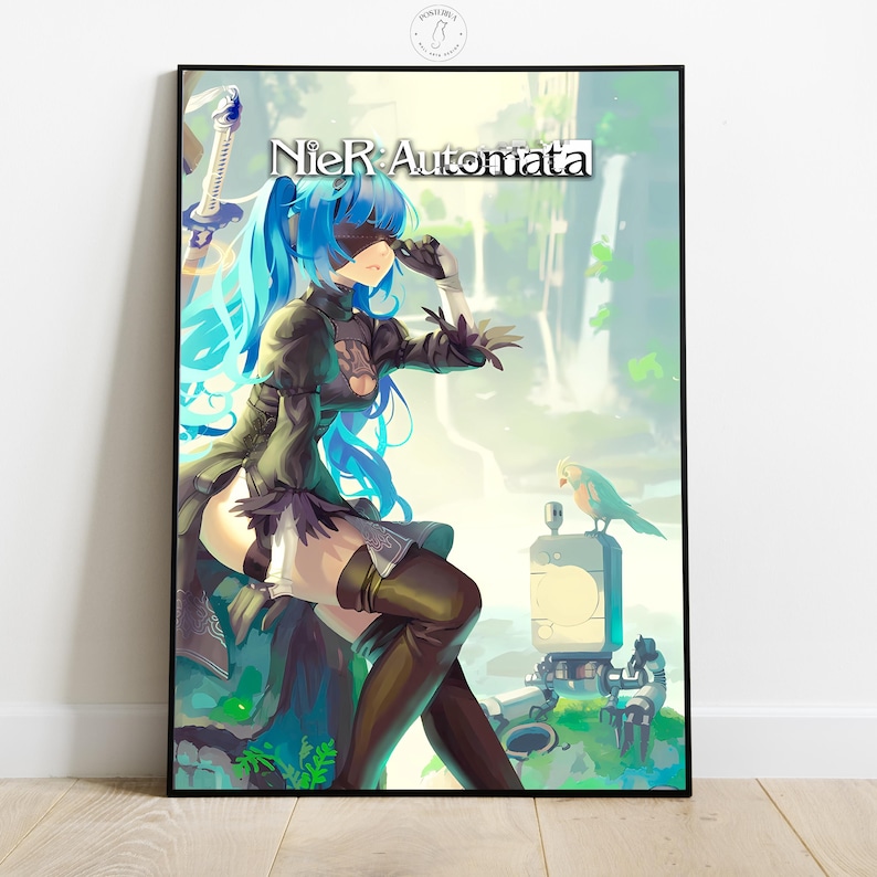 Nier Automata Poster | Premium Video Game Wall Art - Etsy