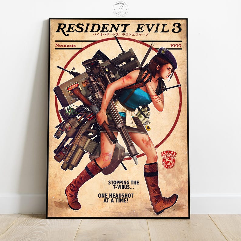 Resident Evil 3 Poster | Gamer Room Wall Art - Etsy