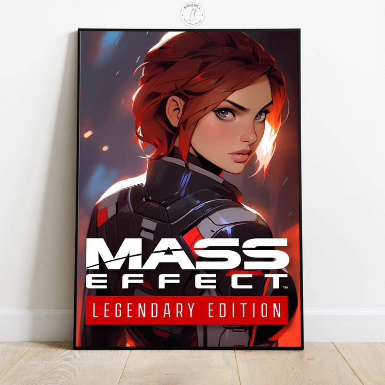 Mass Effect Poster | Video Game Wall Art | Gamer Room Decor | Game ...