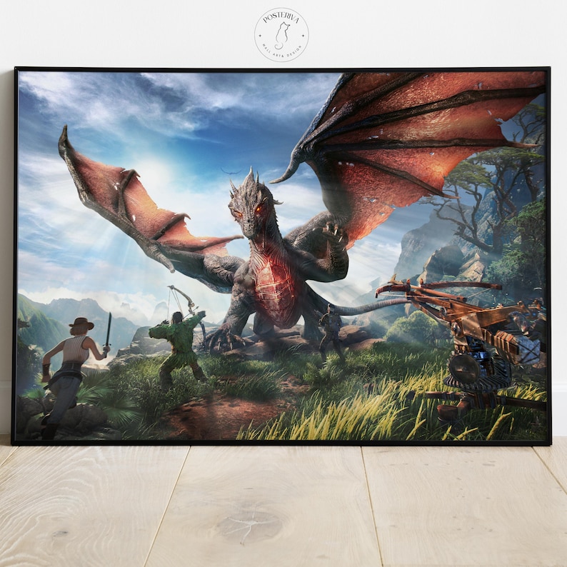 Ark Survival Ascended Poster: Video Game Wall Art - Etsy
