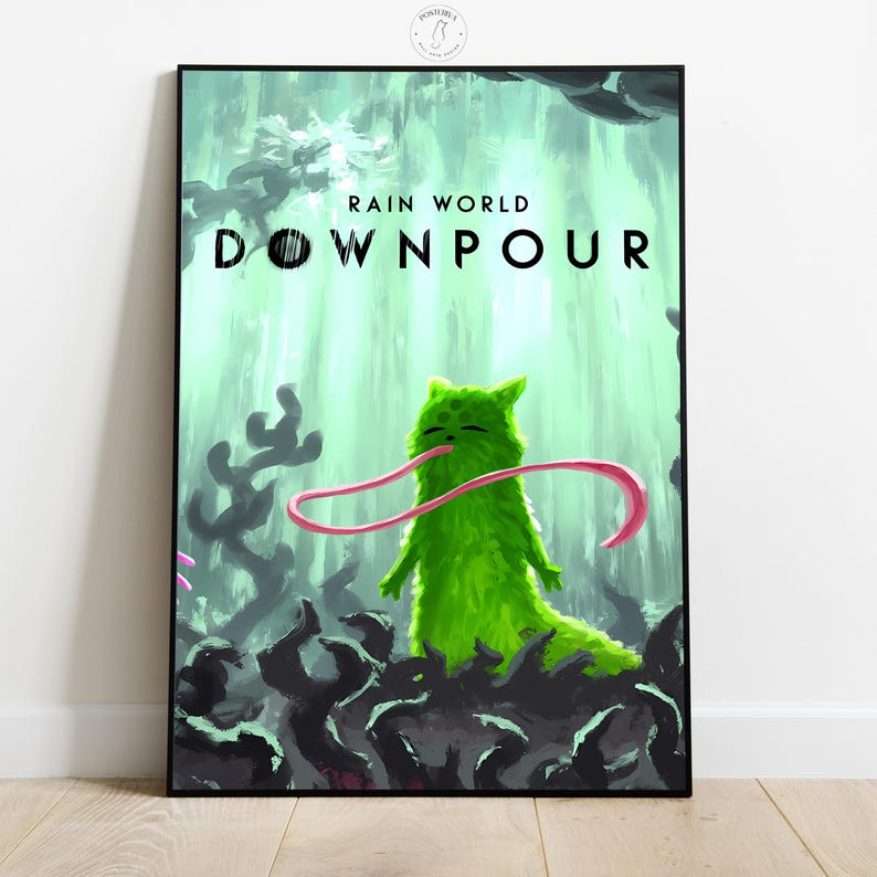 Rain World Poster | Premium Video Game Art - Etsy