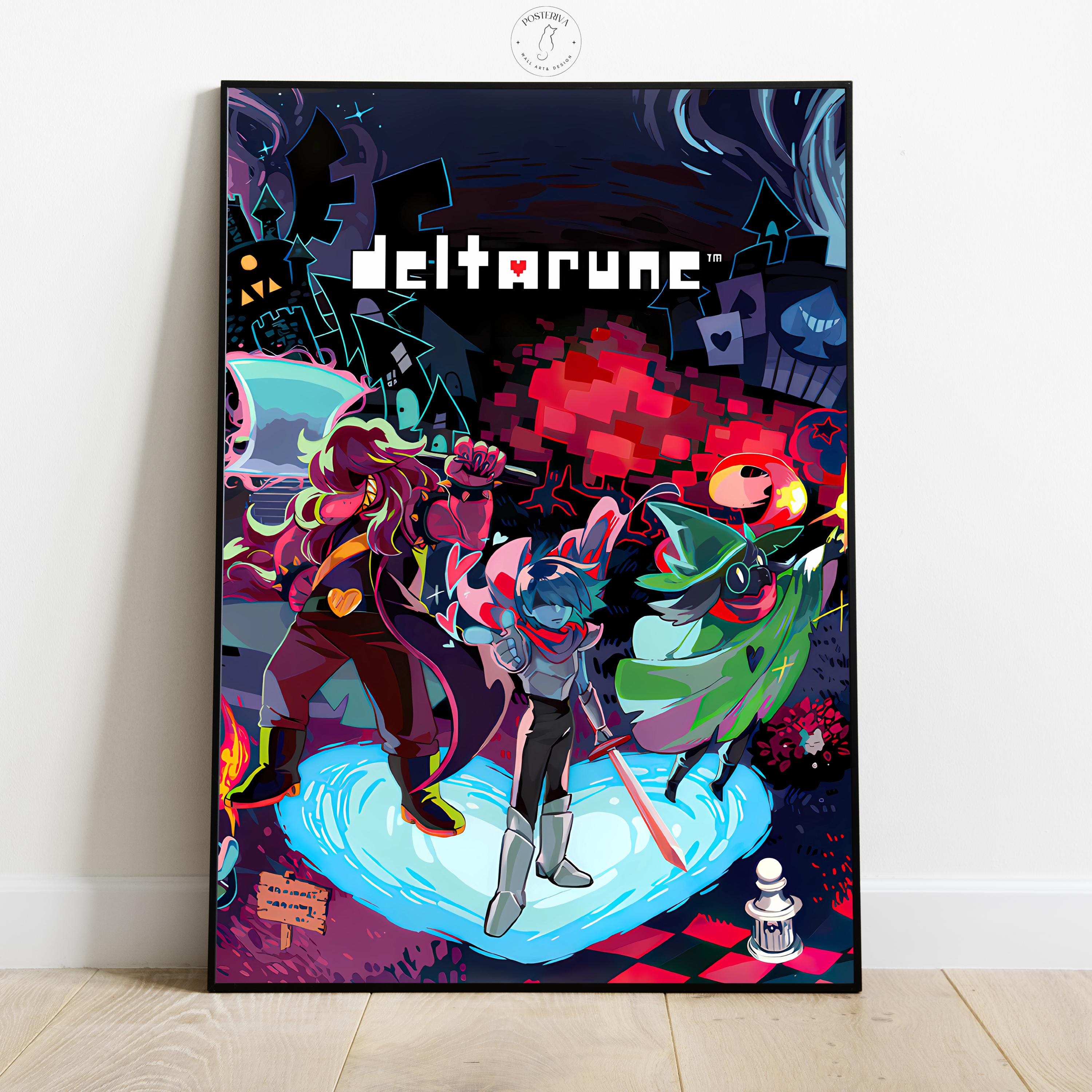 Deltarune Poster | Video Game Wall Art | Gamer Room Decor | Game Poster ...