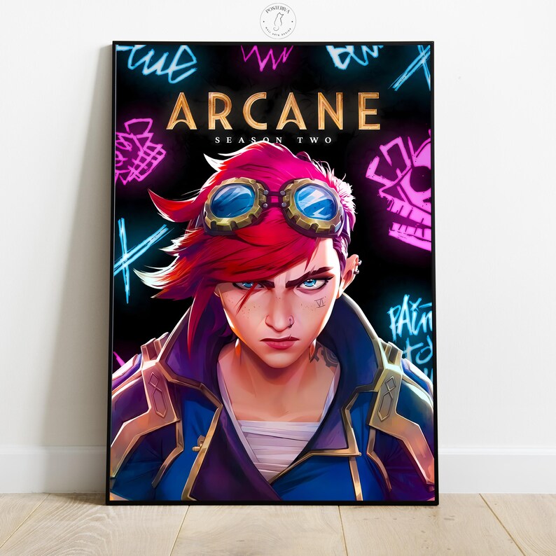 Arcane Poster | Tv Series Wall Art | Gamer Room Decor | Animated Series ...