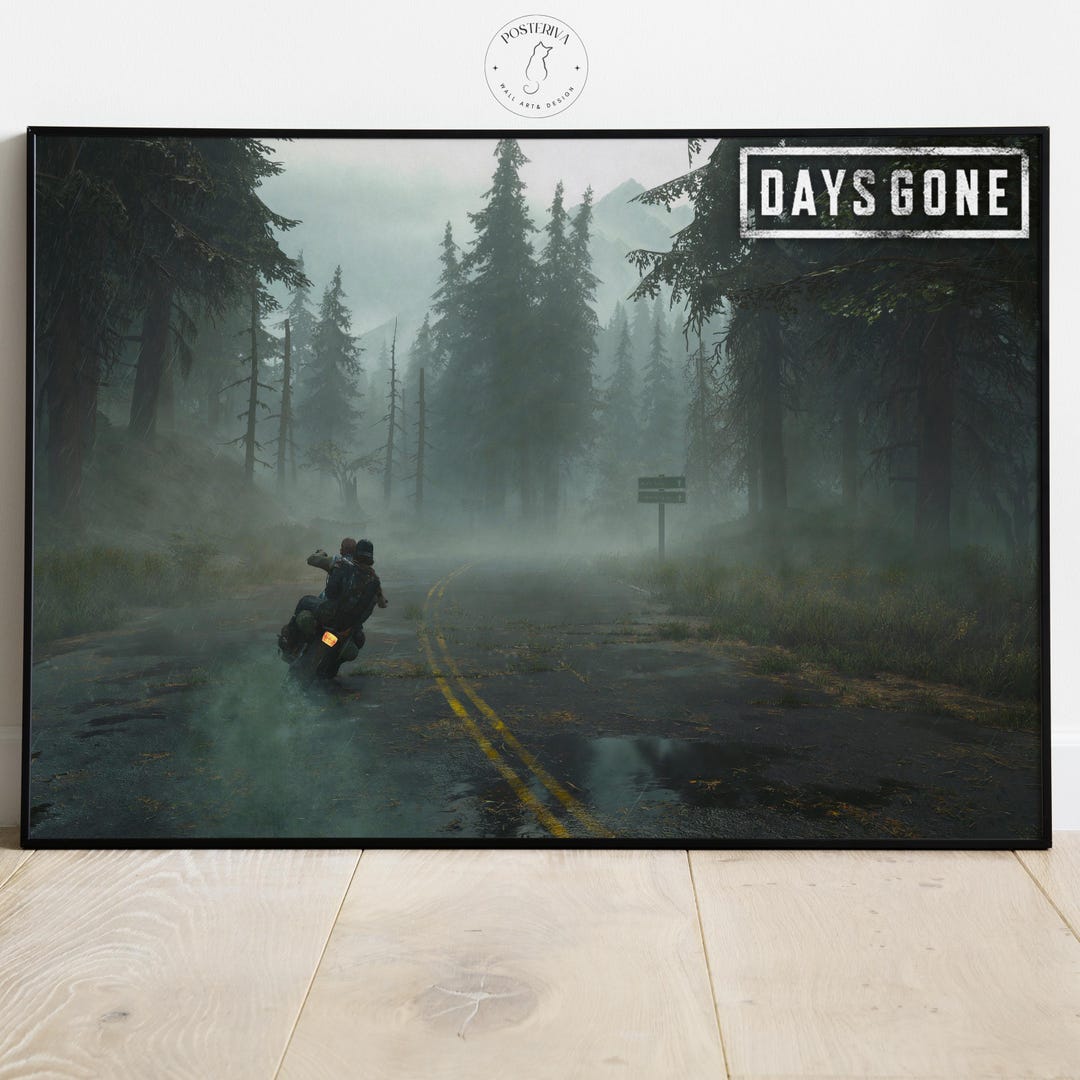 Days Gone Poster | Video Game Wall Art | Gamer Room Decor | Game Poster ...