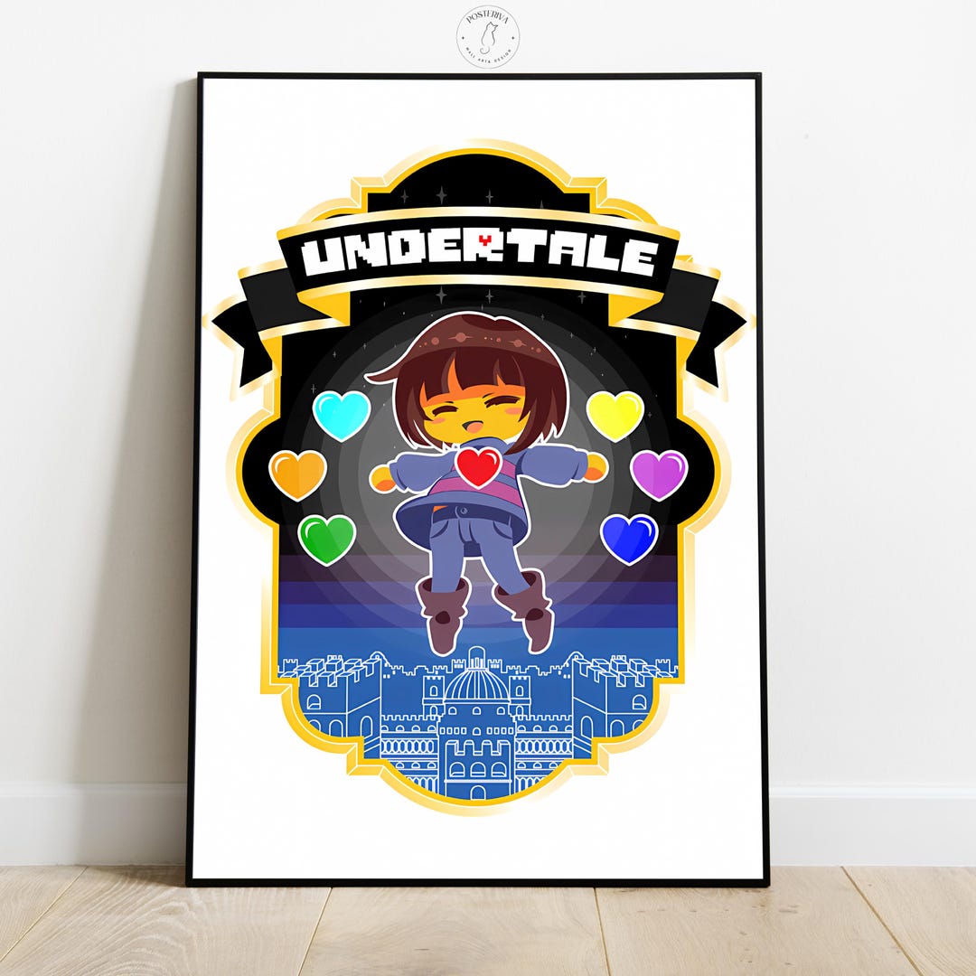 Undertale Poster | Video Game Wall Art | Gamer Room Decor | Game Poster ...