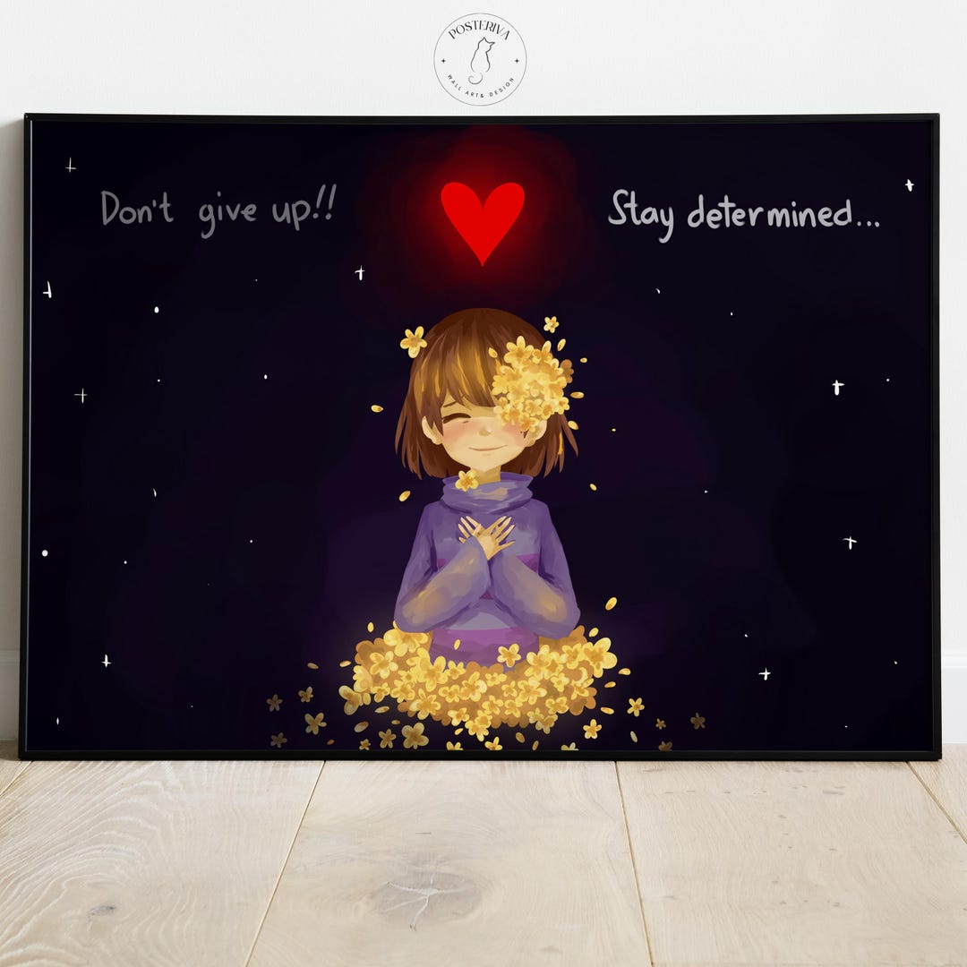 Undertale Poster | Video Game Wall Art | Gamer Room Decor | Game Poster ...